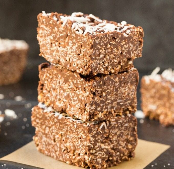 KETO CHOCOLATE COCONUT CRUNCH BARS - COOKING POIN T